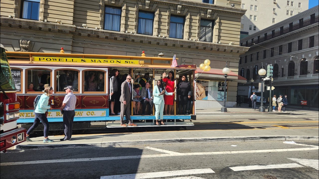 walking at San Francisco Powell st.,Union Square to philipine consulate ...