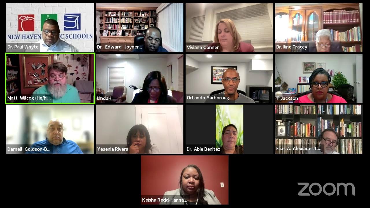 New Haven Board Of Education Regular Meeting Youtube
