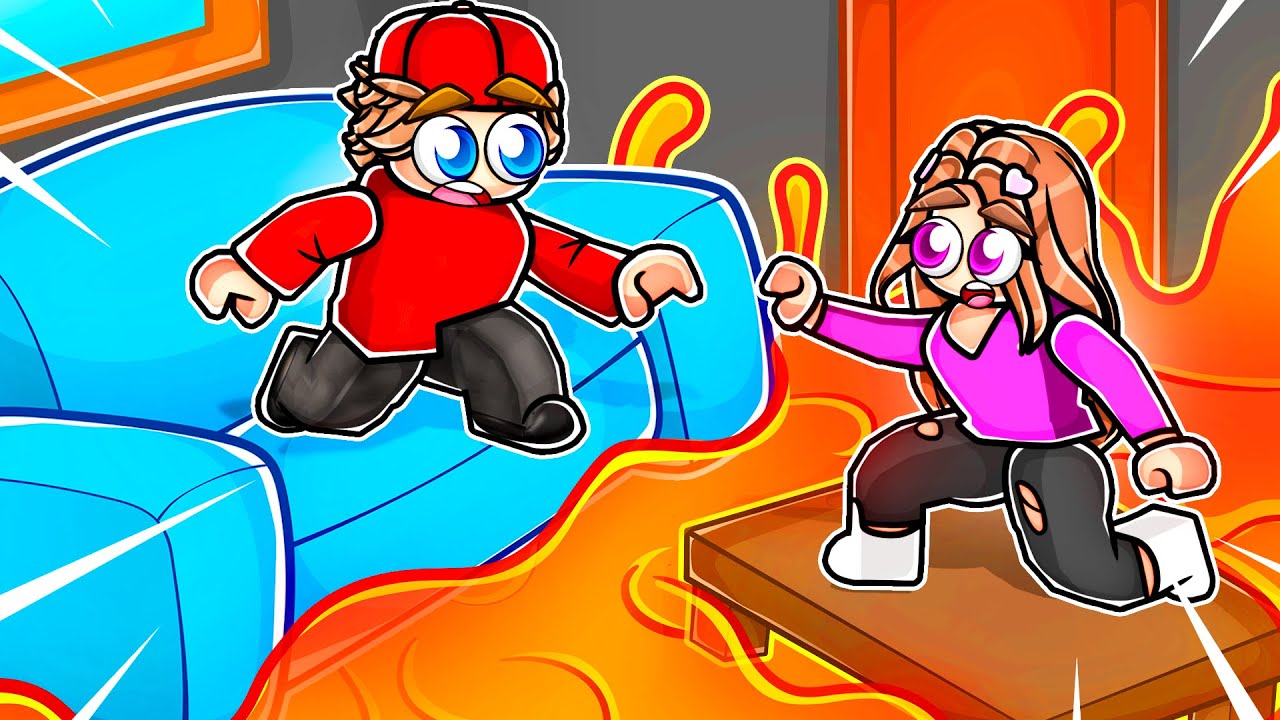 Roblox FLOOR is LAVA avec ma FAN GIRL ! - YouTube