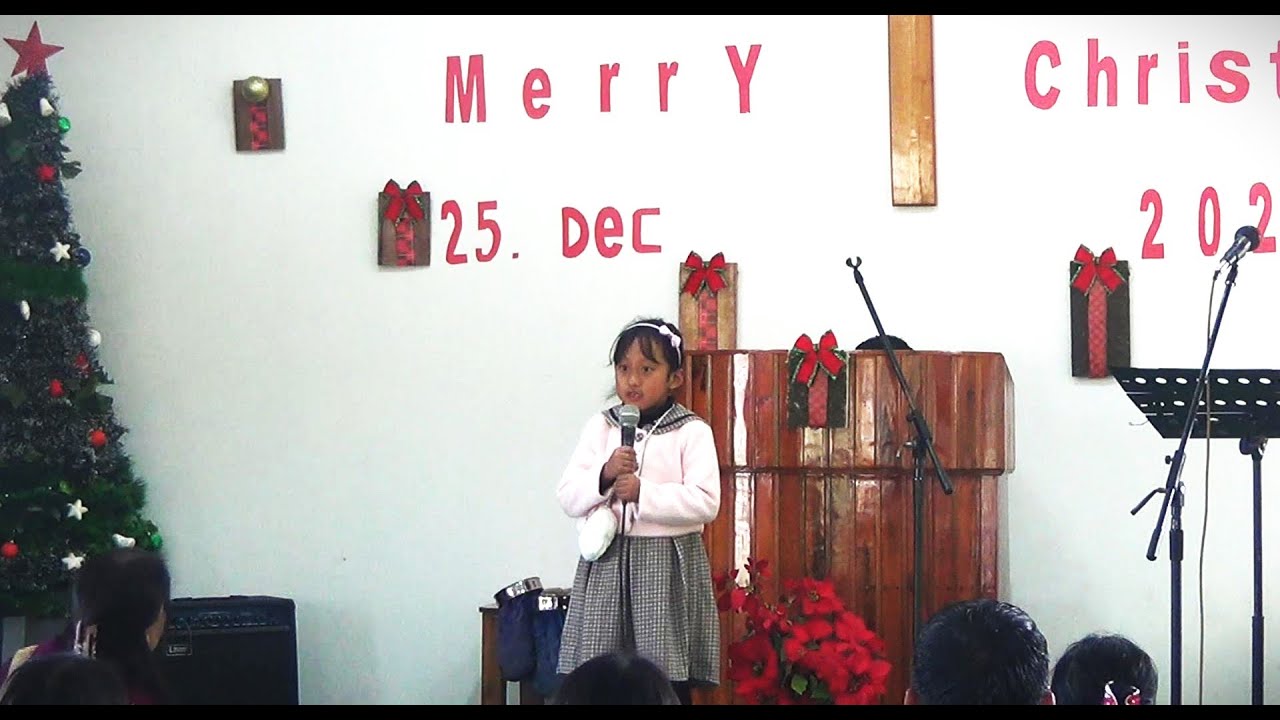 Christmas scripture reciting by Miss. Osangben at MHPCC ON dEC 25TH ...