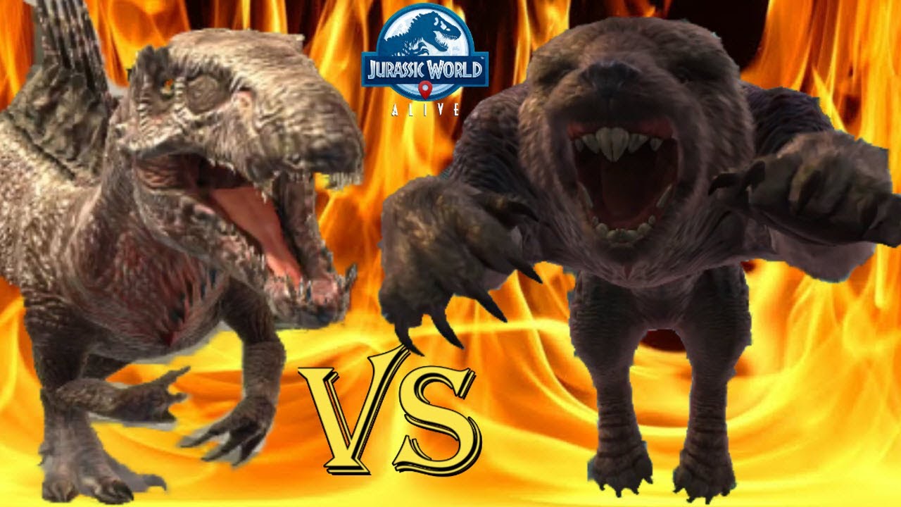 TRYOSTRONIX VS THYLACOTATOR - JURASSIC WORLD ALIVE - YouTube