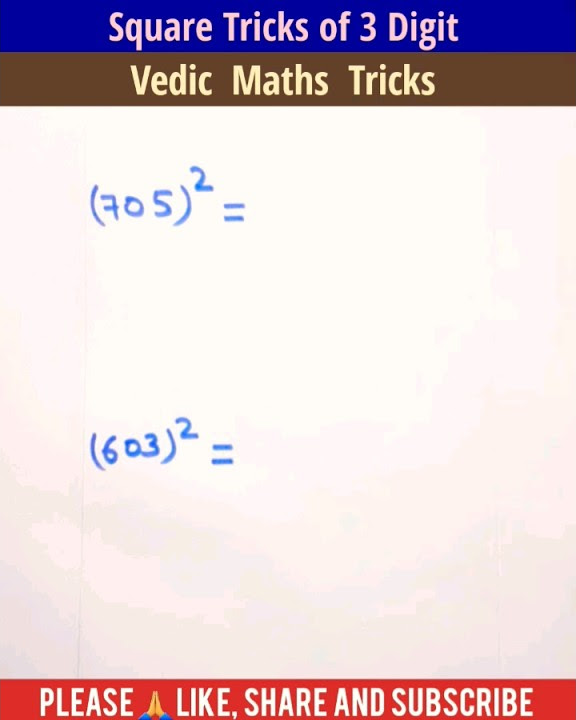 Square |Square Tricks Of 3 digit | Fast Square trick |#maths #shorts #viral #youtubeshorts # ...