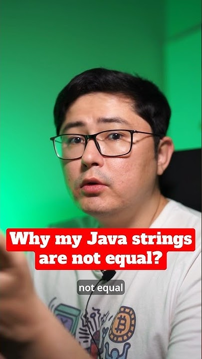 This Is The Real Reason Why Your Java Strings Are Not Equal Javaprogramming Javastring Youtube