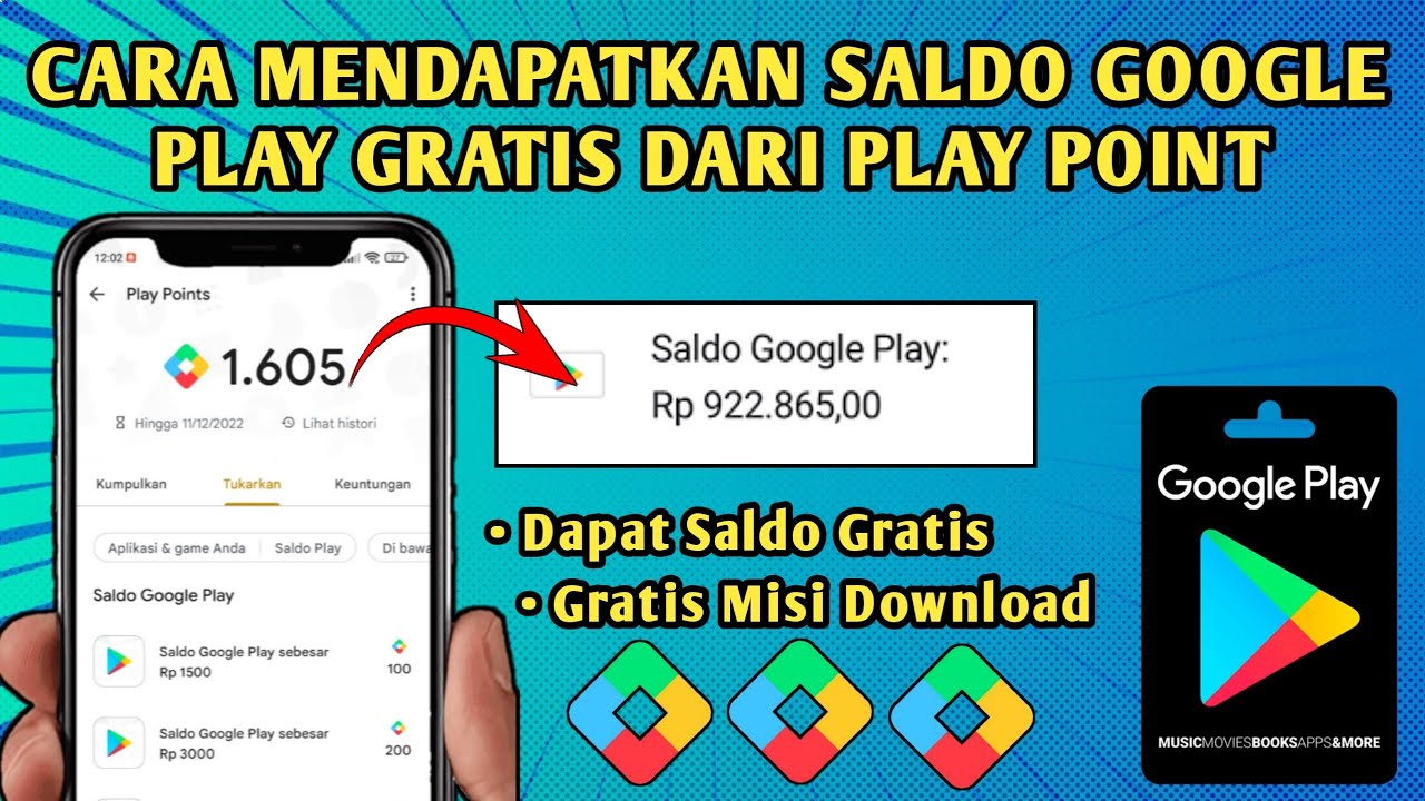 CARA MENDAPATKAN SALDO GOOGLE PLAY GR4TIS DARI PLAY POINT TERBARU - YouTube