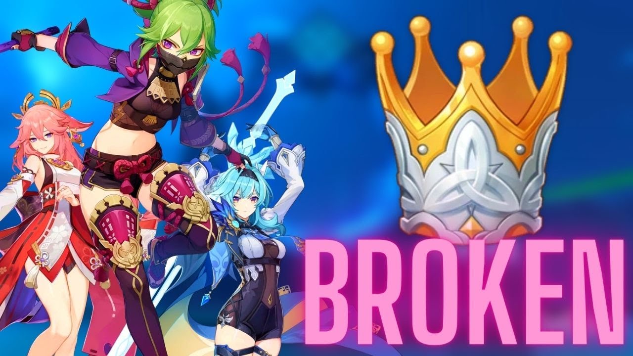 Triple Crown Yae and Eula w/ Shinobu is Too Strong - YouTube