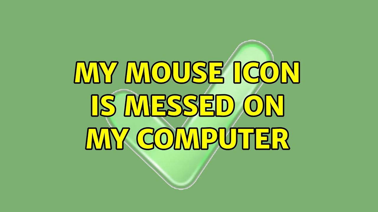 My mouse icon is messed on my computer (2 Solutions!!) - YouTube