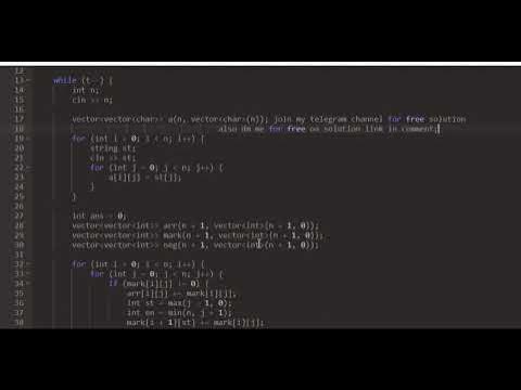 D. Matrix Cascade codeforces solution || Harbour.Space Scholarship ...