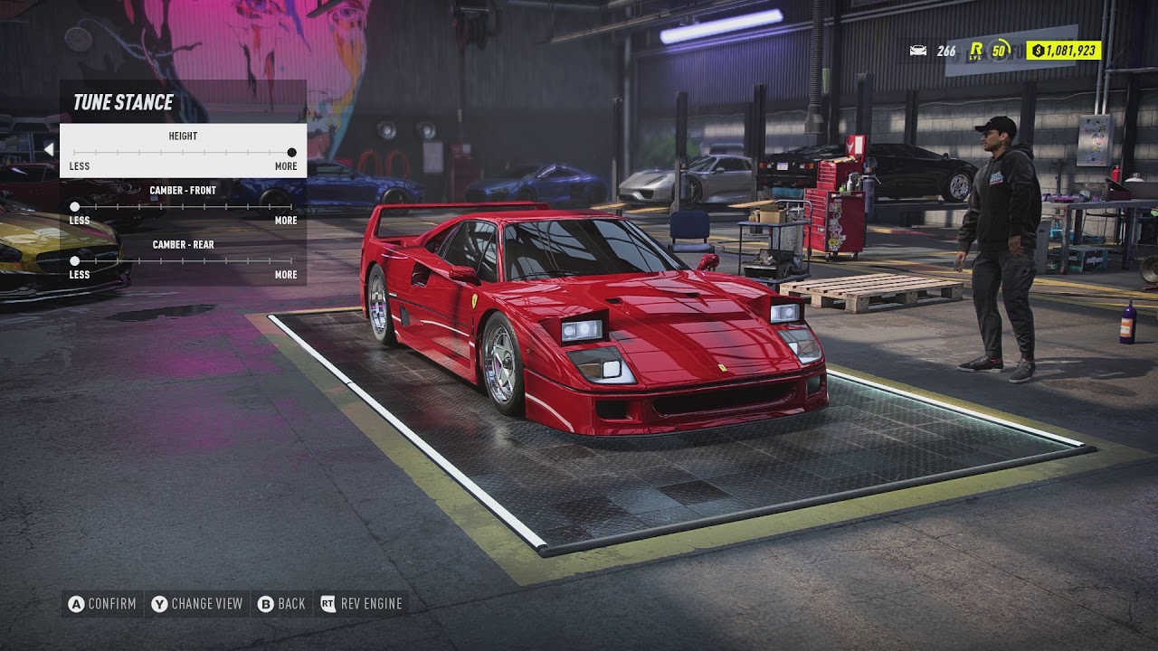 NFS Heat 1987 Ferrari F40 Customization - YouTube