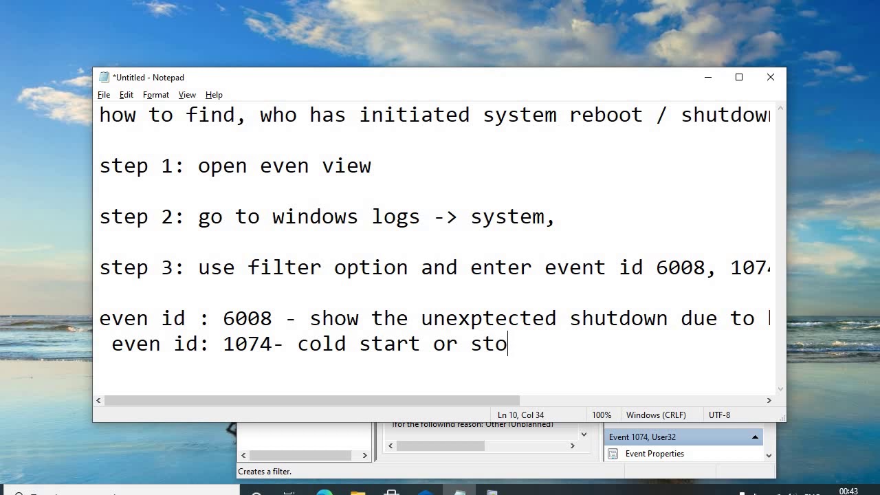 who has initiated system reboot, how to find that who have initiated my system reboot / shutdown ...