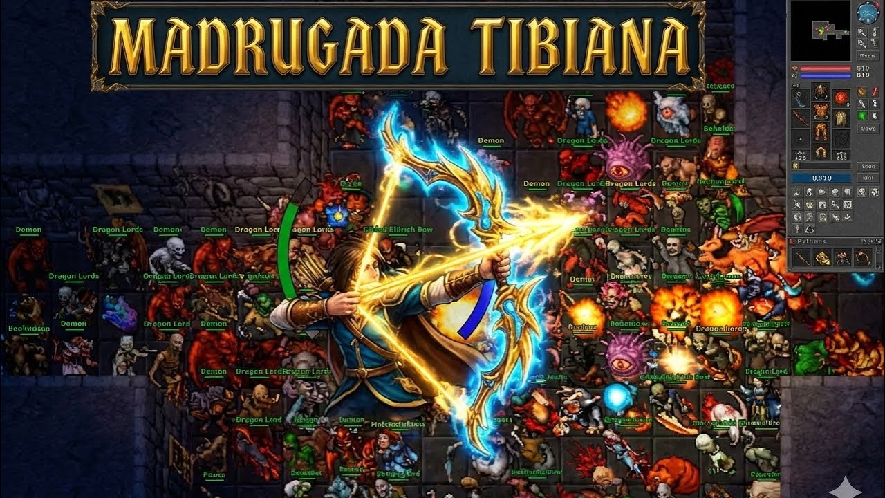 TIBIA GLOBAL RP 819- ROSHAMULL GILDED ELDRICH BOW - YouTube
