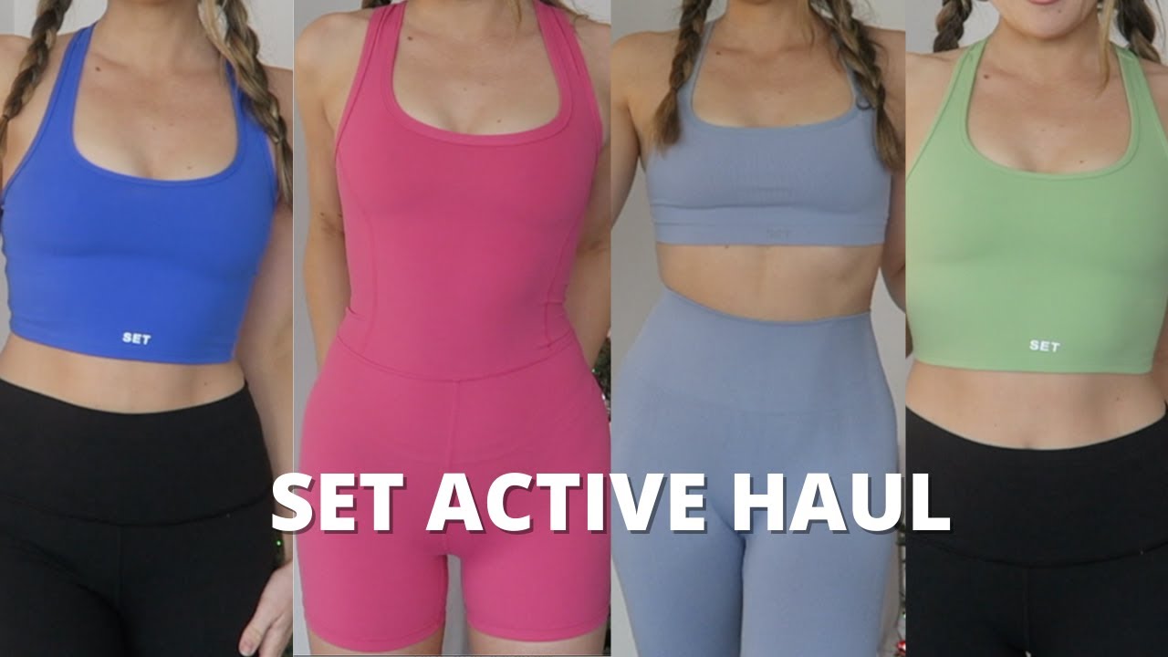 MY SET ACTIVE COLLECTION // Trying on everything I own! - YouTube