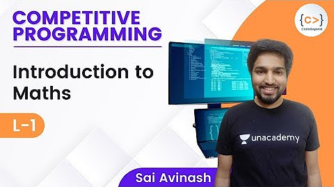 Maths for Competitive Programming | Sai Avinash - YouTube