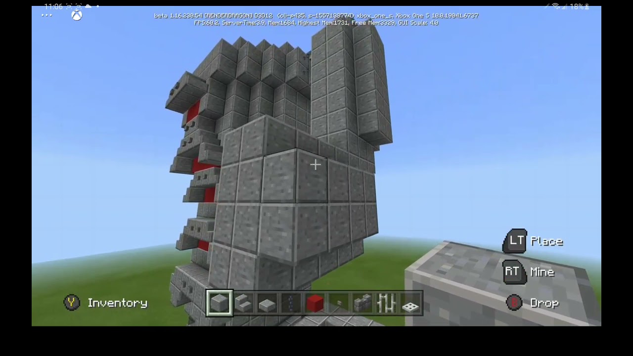 how to build mechagodzilla in minecraft part3 - YouTube