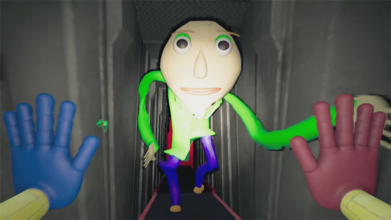 Poppy Playtime Chapter 1 ( But Huggy Wuggy is Baldi Basics } Poppy ...