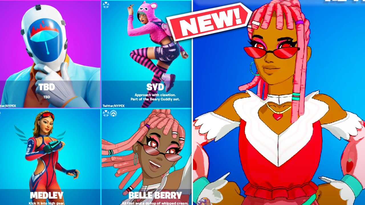 NEW FORNITE SKIN BELLE BERRY - SUMMER NO SWEAT UPDATE - BITTERSWEET ...