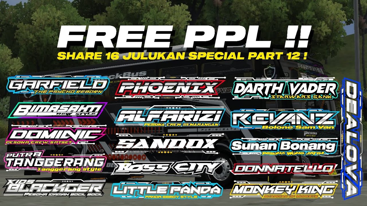 FREE PPL ‼ SHARE STICKER JULUKAN SPECIAL PART 12 || FREE PPL BY MYF ...