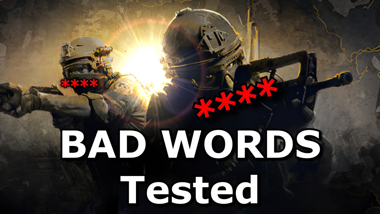 CS:GO's Swear-word Block Tested - YouTube