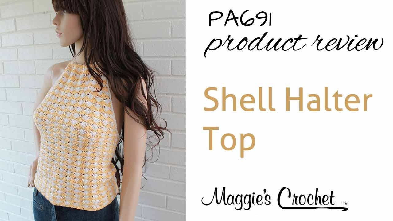 Shell Halter Top Crochet Pattern PA691 Product Review - YouTube