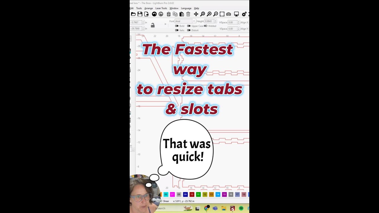 The fastest way to resize tabs & slots in Lightburn! - YouTube