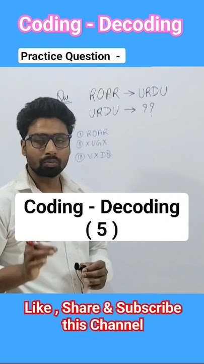 Coding - Decoding || #codingdecoding #reasoning #ytshorts #trendingshorts - YouTube