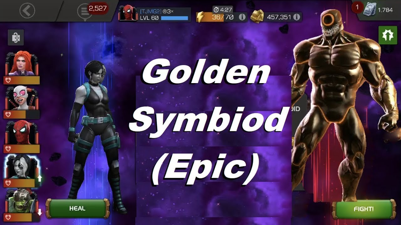 MCoC: Golden Symbioid | Epic Difficulty | Blood and Venom: Symbiomancer ...