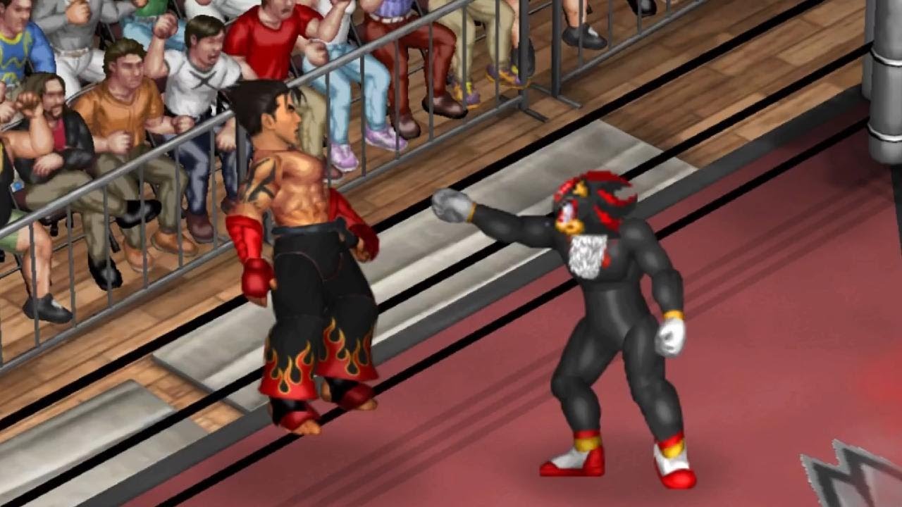 Shadow the Hedgehog vs Jin Kazama - SEGA X TEKKEN Fantasy Wrestling ...