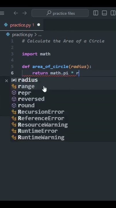 Calculate The Area Python Pythonprogrammingcodinglearnpython Pythonforbeginners Youtube