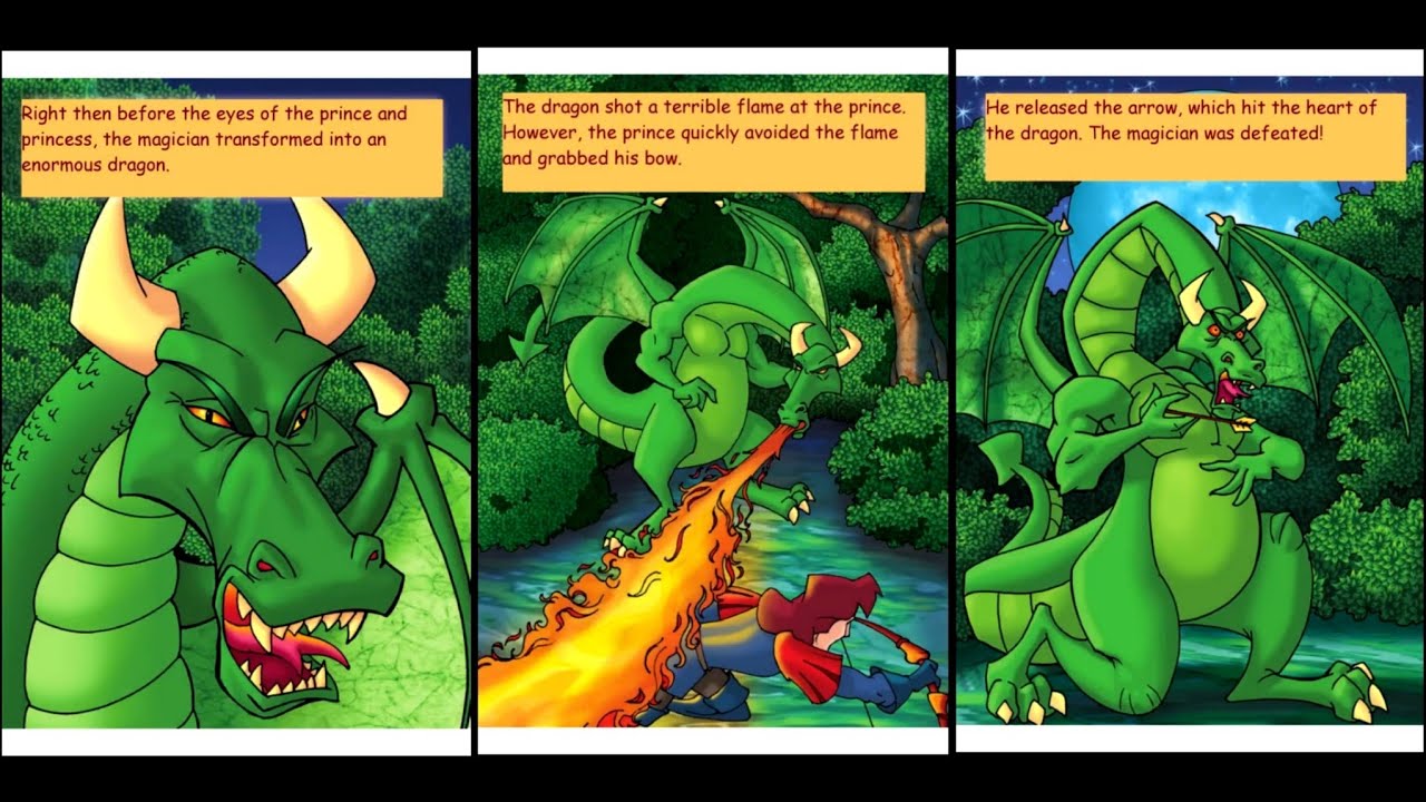 The Swan Princess Storybook - Dragon - YouTube