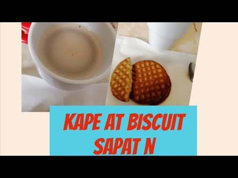 Kape at biscuit almusal sapat na#proudofw - YouTube