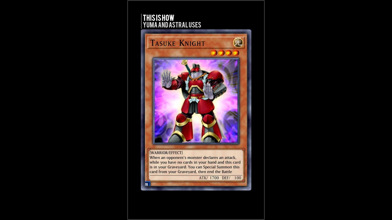 Yugioh Duel Links - Yuma and Astral uses Tasuke Knight - YouTube