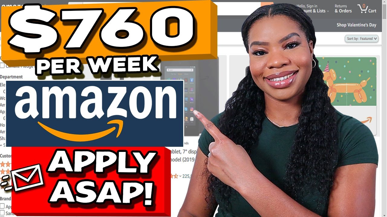 Amazon Customer Service Representative - Work from Home Jobs - $760 per ...