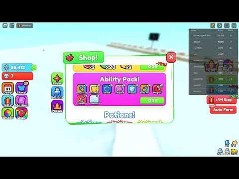 Playing eat snowball simulator on roblox - YouTube