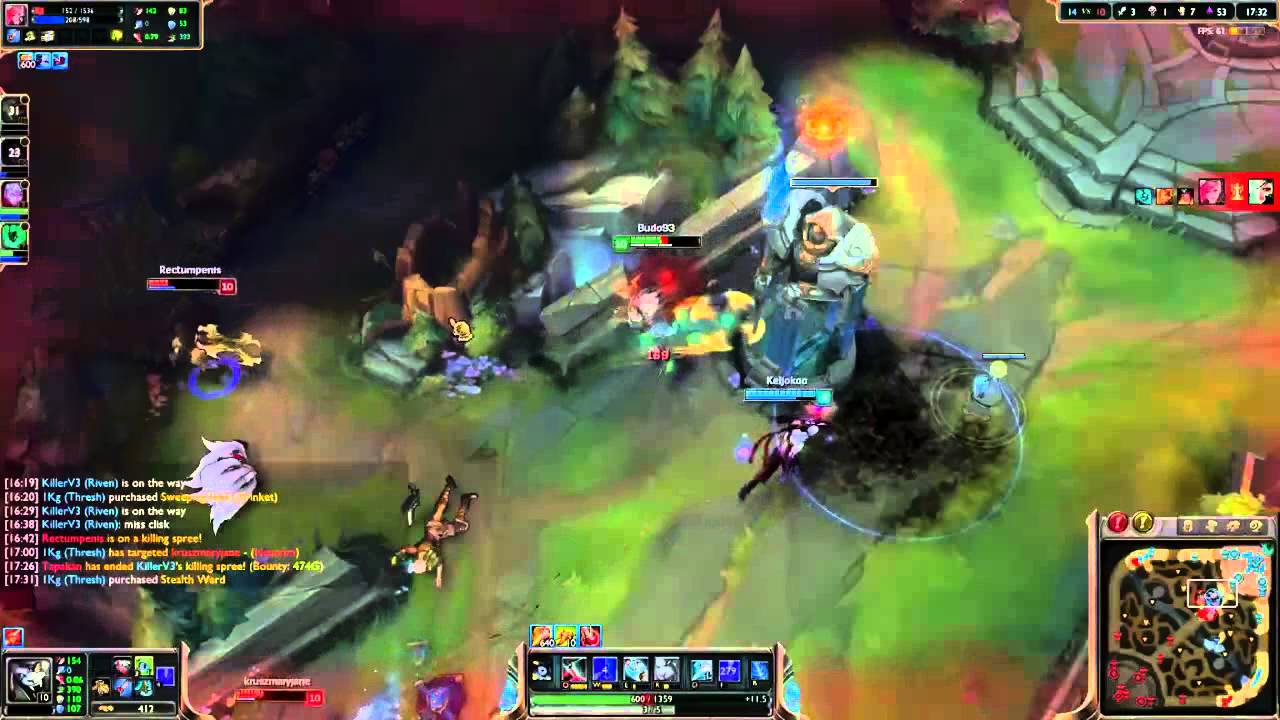 Rengar Jungle vs Vi - Double Dragon and Baron Steal In One Game LoL ...