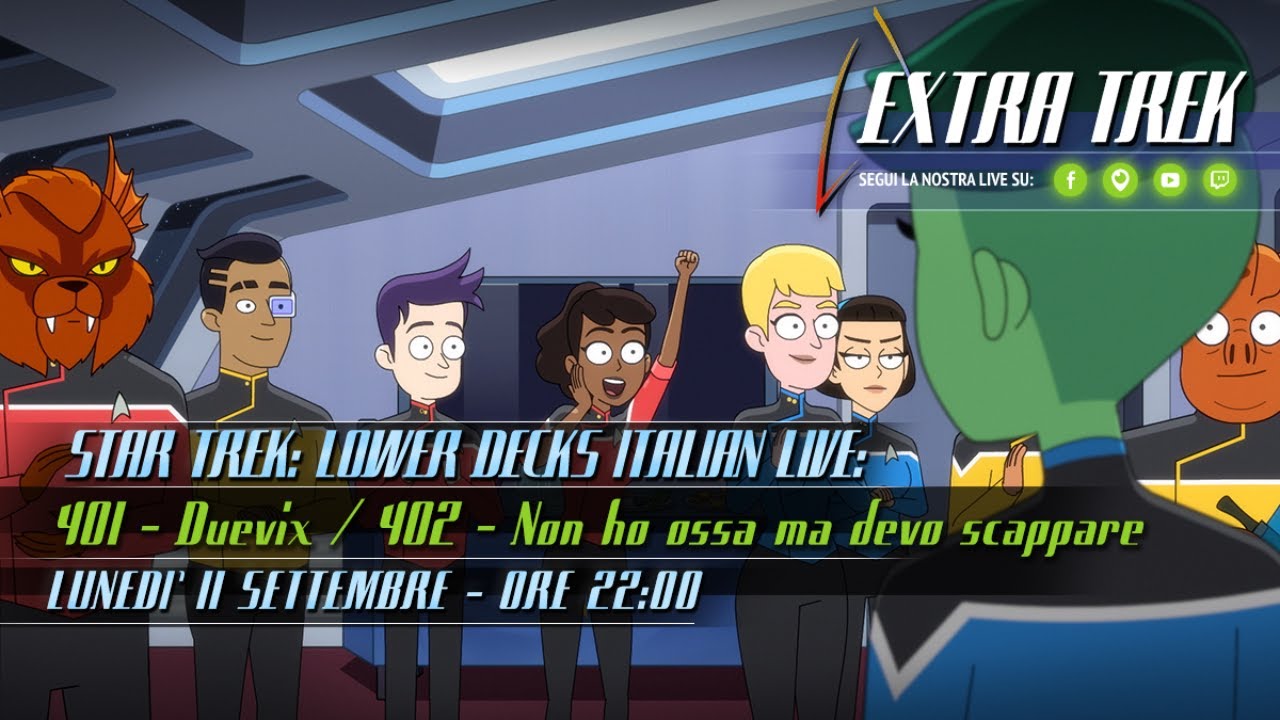 Star Trek: Lower Decks - Italian Live 401-402 | “Duevix" - "Non ho ossa ...