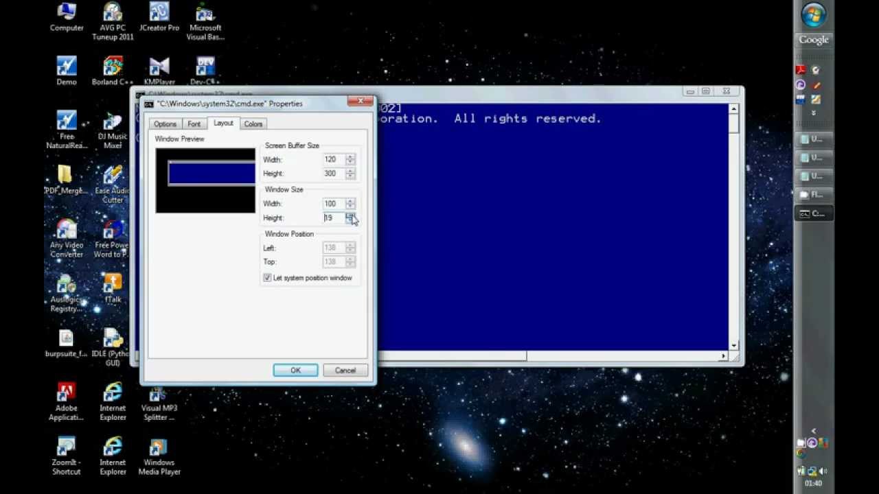 how to customize MS-DOS appearance - YouTube