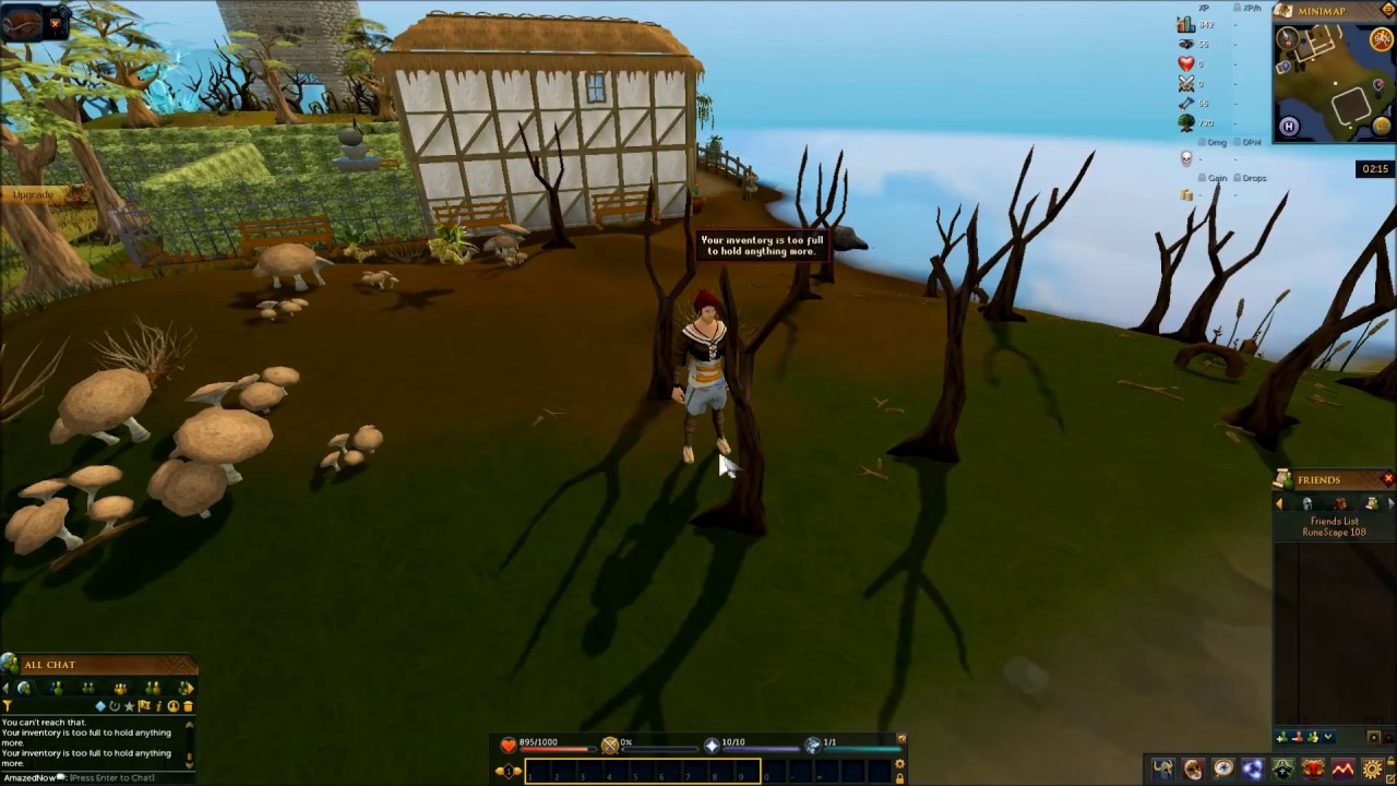 Runescape your inventory is too full to hold anything more footage ...