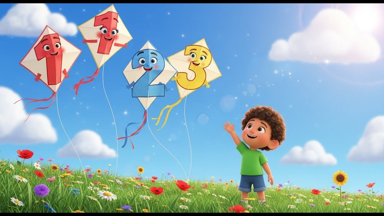 One to Twenty with Colorful Kites 🪁 | Learn Numbers for Kids ...