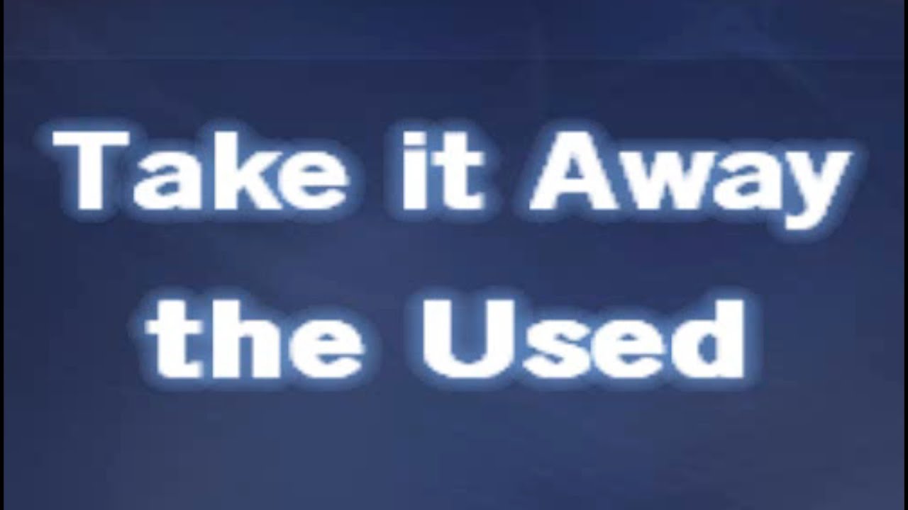 Take it Away [ Karaoke Version ] The Used - YouTube