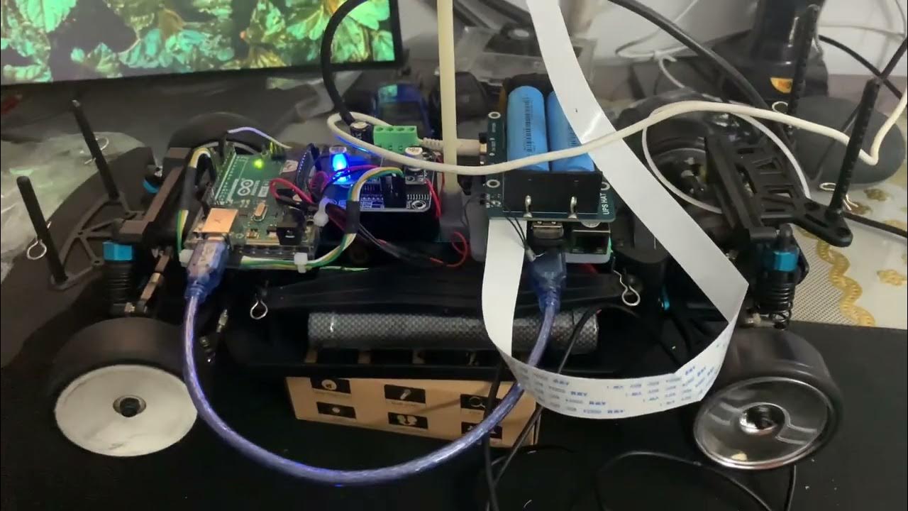 Car RC detect lane control by raspberry and Arduino - YouTube