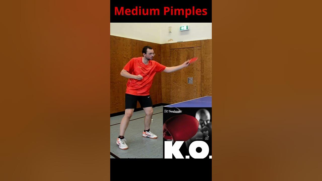 TABLE TENNIS PENHOLDER LONG & MEDIUM PIMPLES TROUBLE MAKER 0.6MM K.O. 2.0MM SPONGE DR NEUBAUER ...