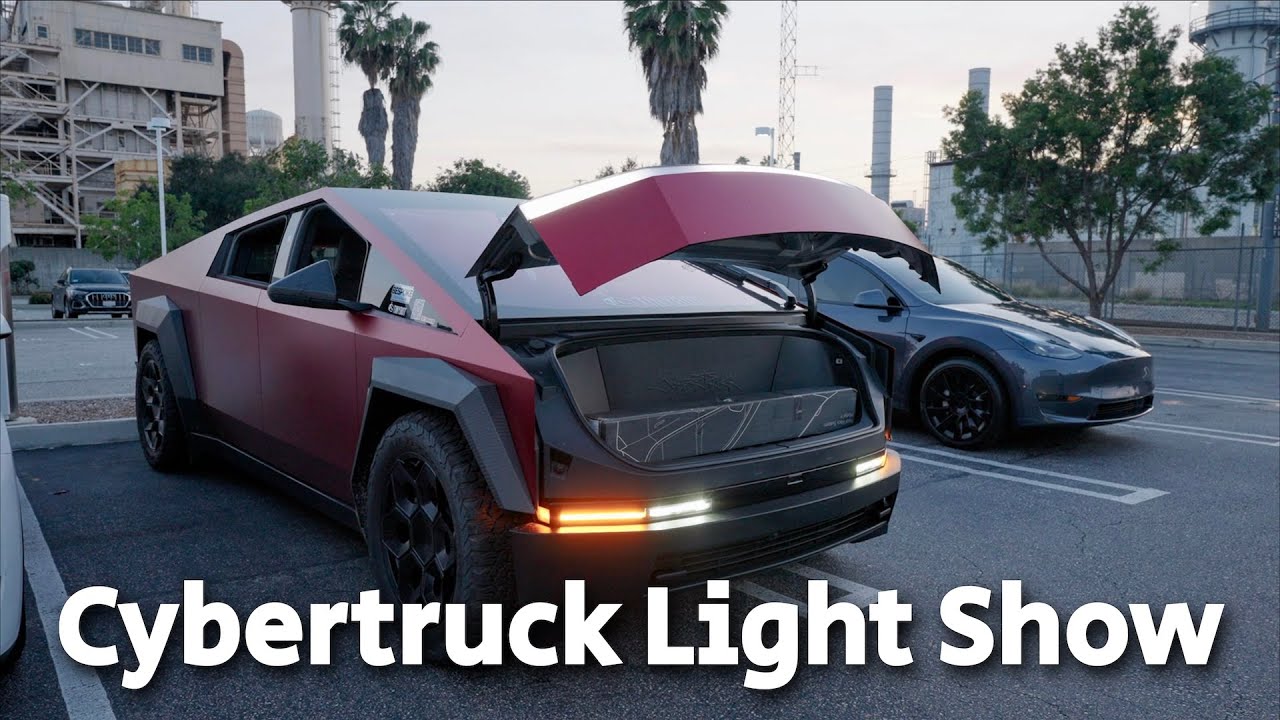 Cybertruck Light Show: Wonder Woman 1984 - YouTube