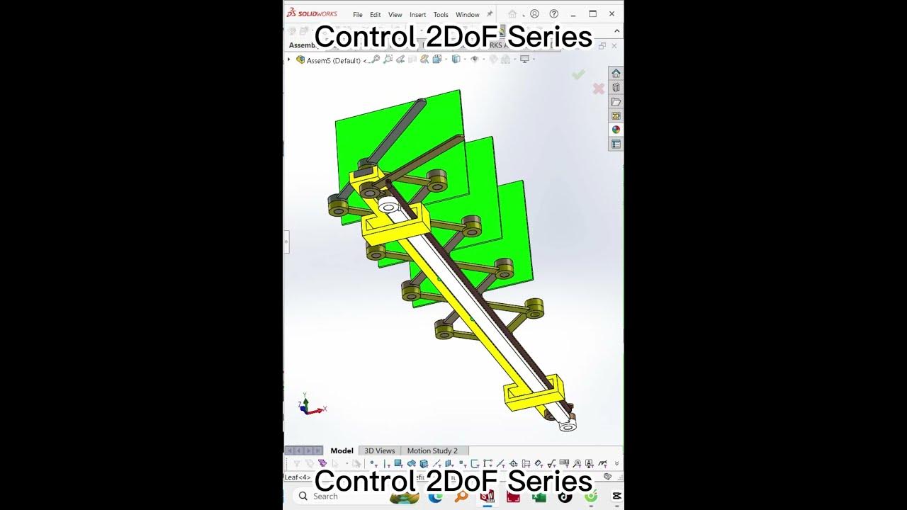 Control 2 DoF (Degrees of Freedom) Series of objects Animation - Mechanical Animation - YouTube