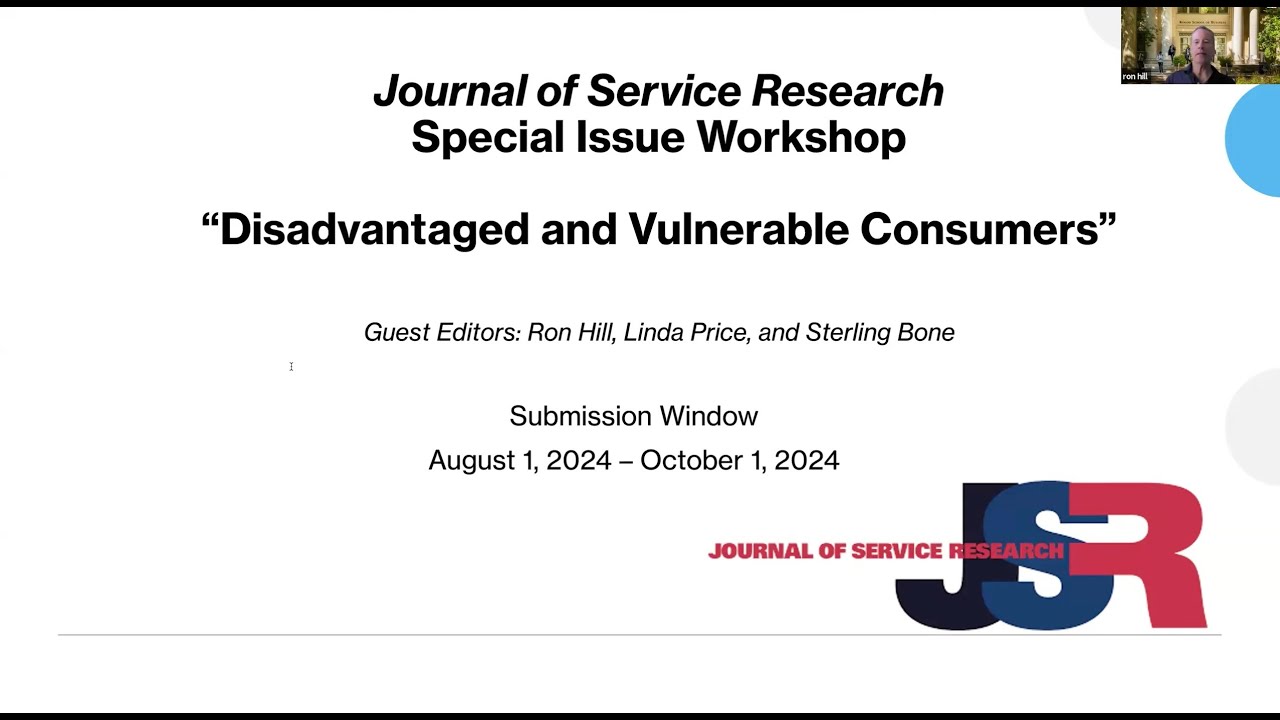 Disadvantaged and Vulnerable Consumers Workshop - YouTube