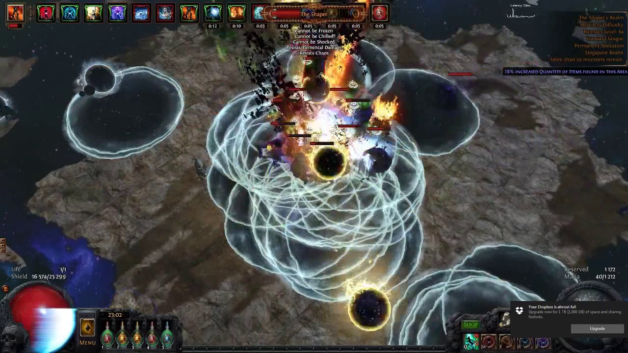 [POE 2.6] Taking all SHAPER's Bolts/Beams/Slams - NO RUNNING AROUND ...