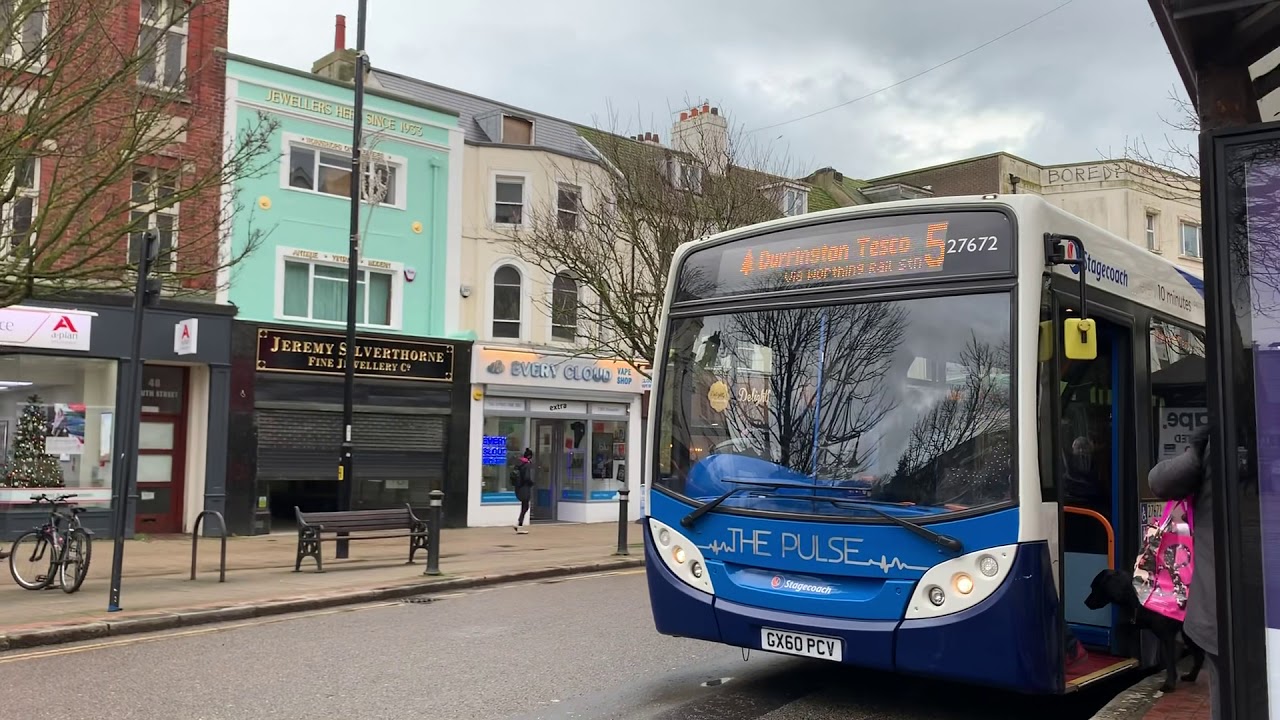 Stagecoach Bus Route 1 Departing Worthing Town Centre - YouTube