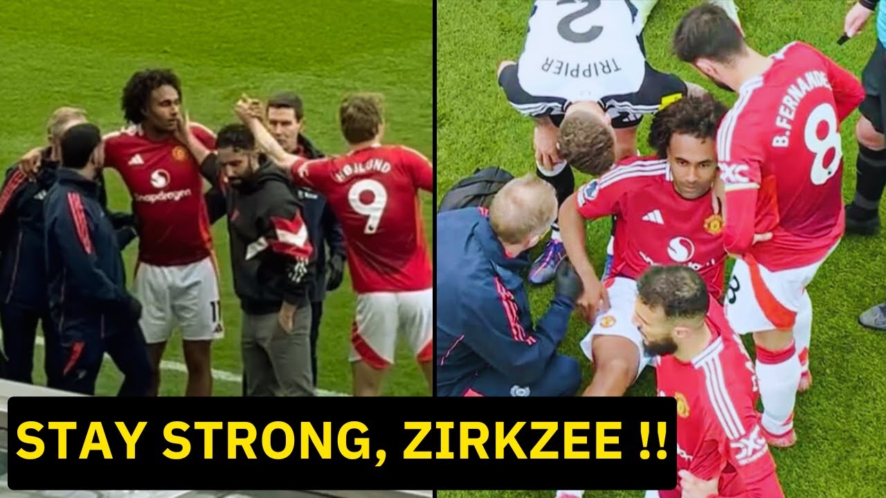 Amorim's Emotional Reaction to Zirkzee Hamstring Injury | Man Utd News ...