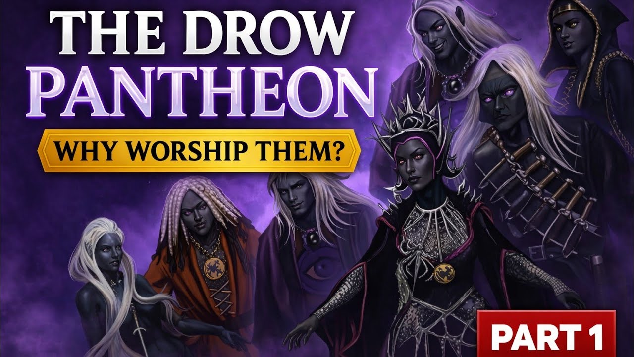 Why the Drow Worship Dark Gods | The Drow Pantheon Part 1 - YouTube