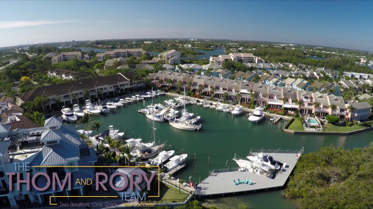 Jupiter Harbour Waterfront Community Aerial Tour - YouTube