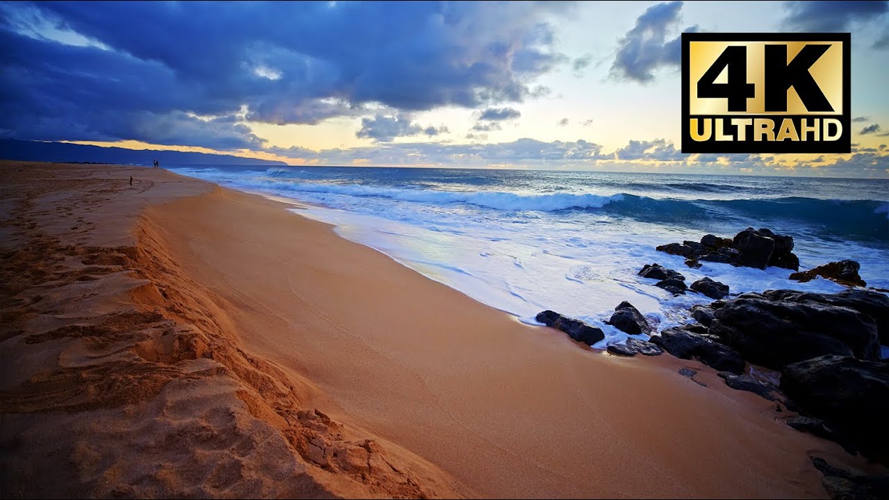 EPIC Beach and Waves at Sunset | 10 HOURS | 4K - YouTube