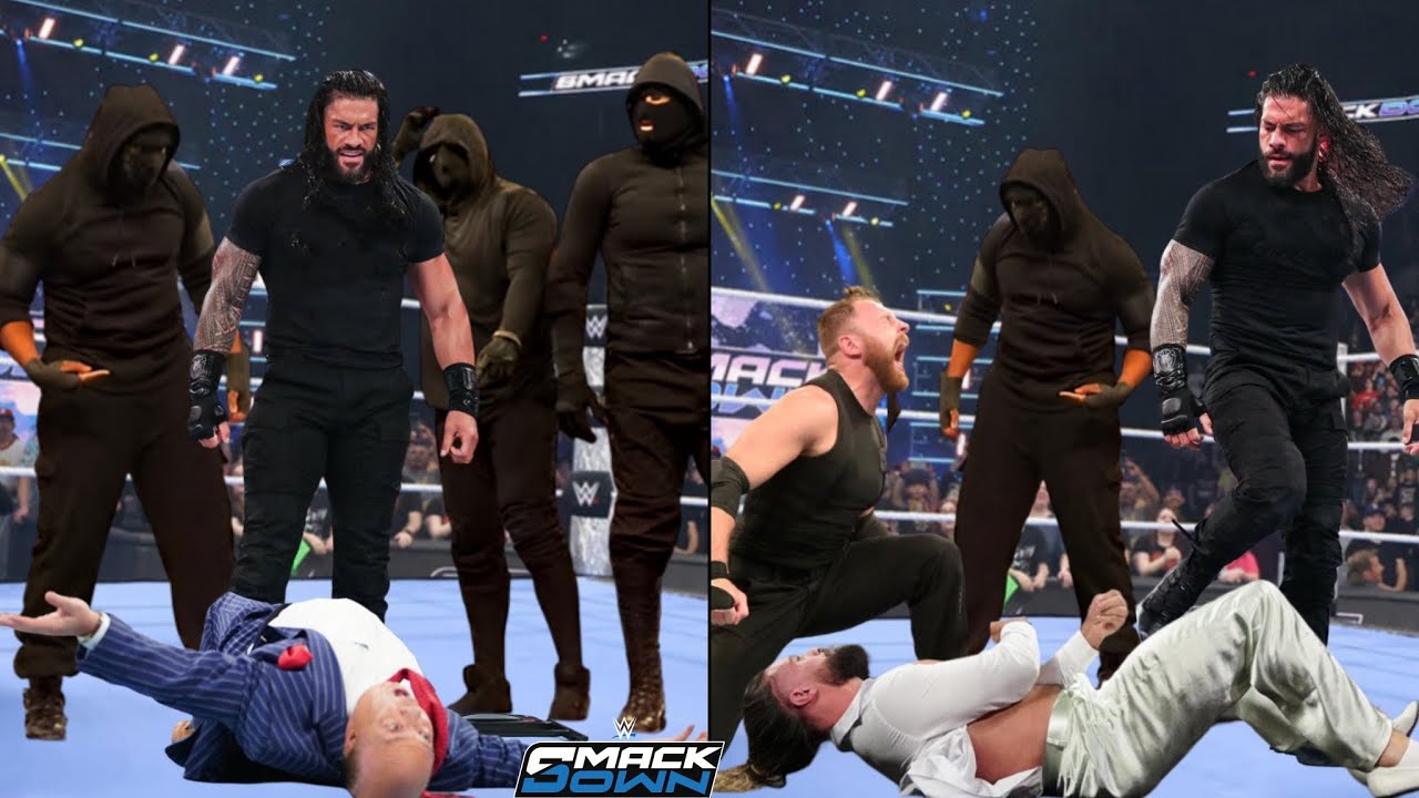 Roman Reigns And The New Shield Attack Paul Heyman & Seth Rollins On ...